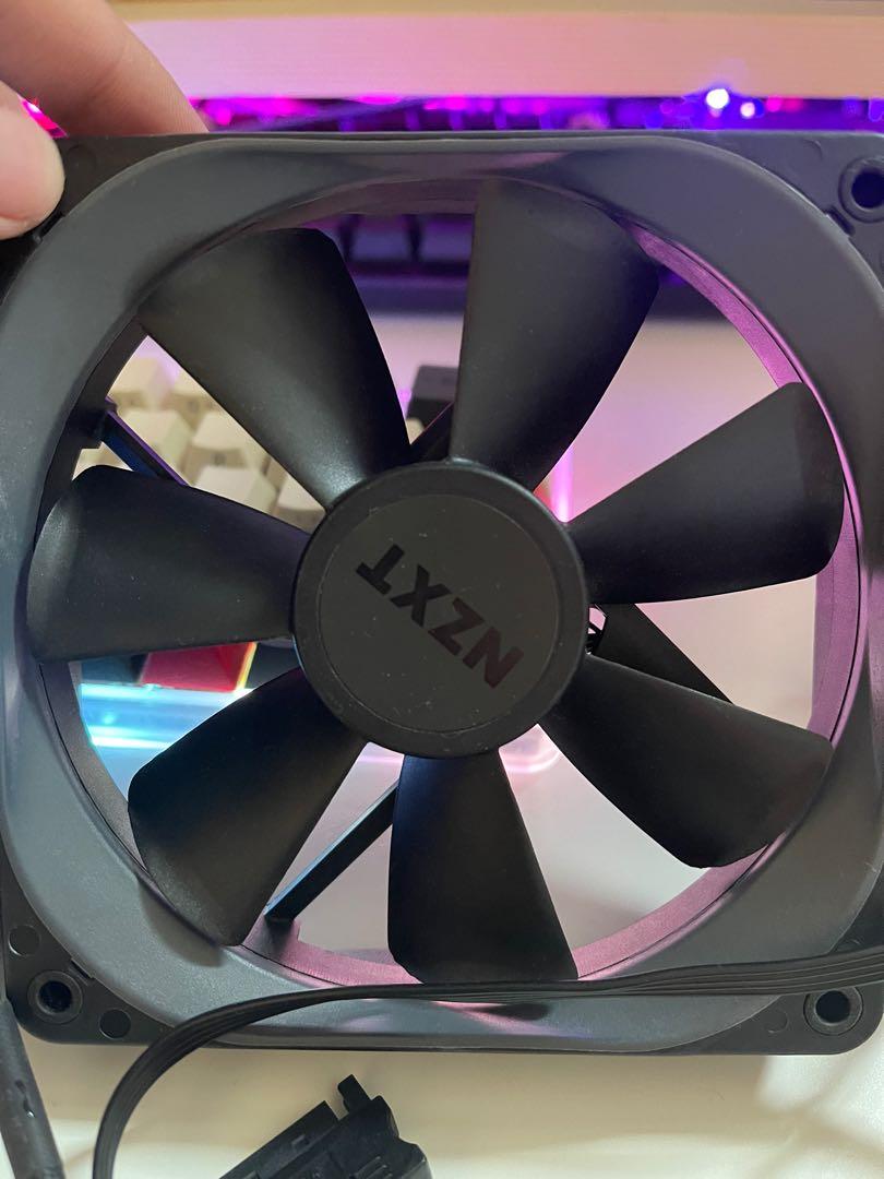 NZXT fan 120mm x2 with nzxt AIo brand new cable, Computers & Tech ...