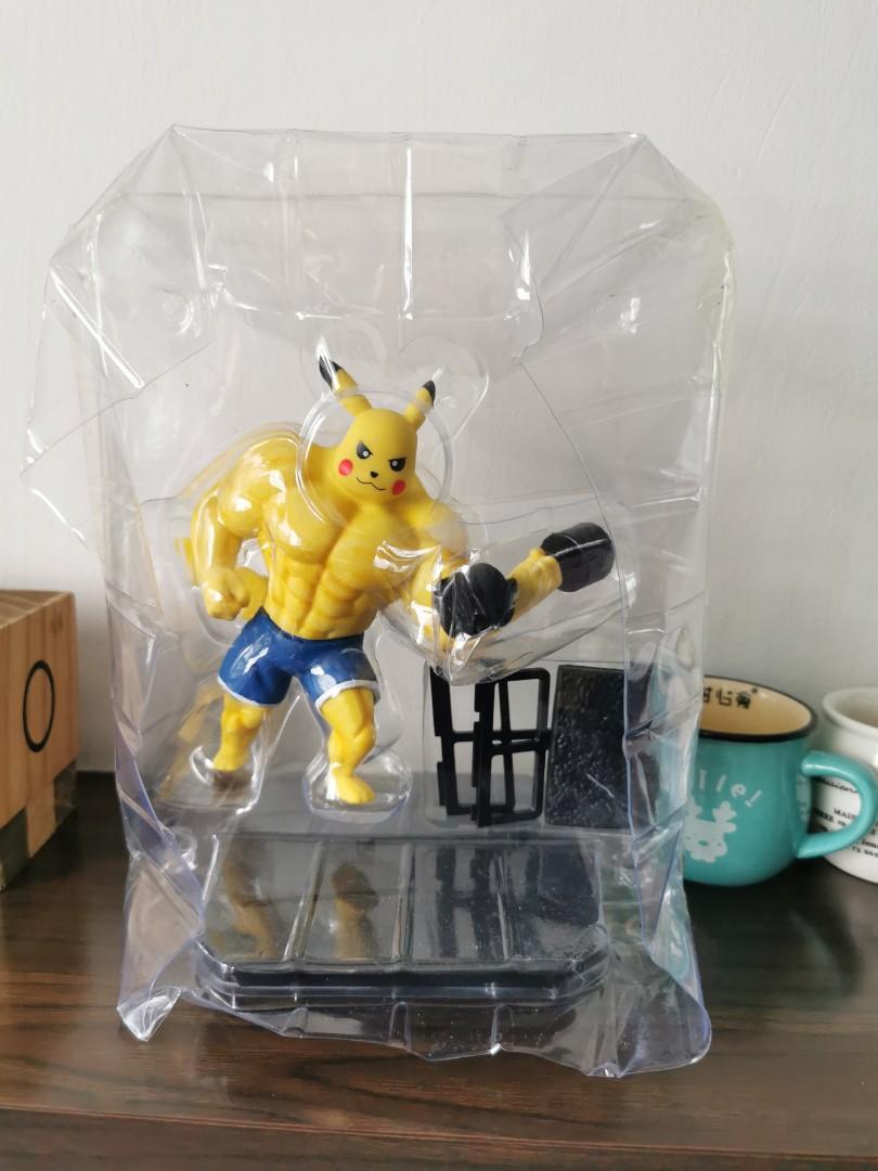 Pikachu Bodybuilder Funny Figurine, Hobbies & Toys, Memorabilia ...