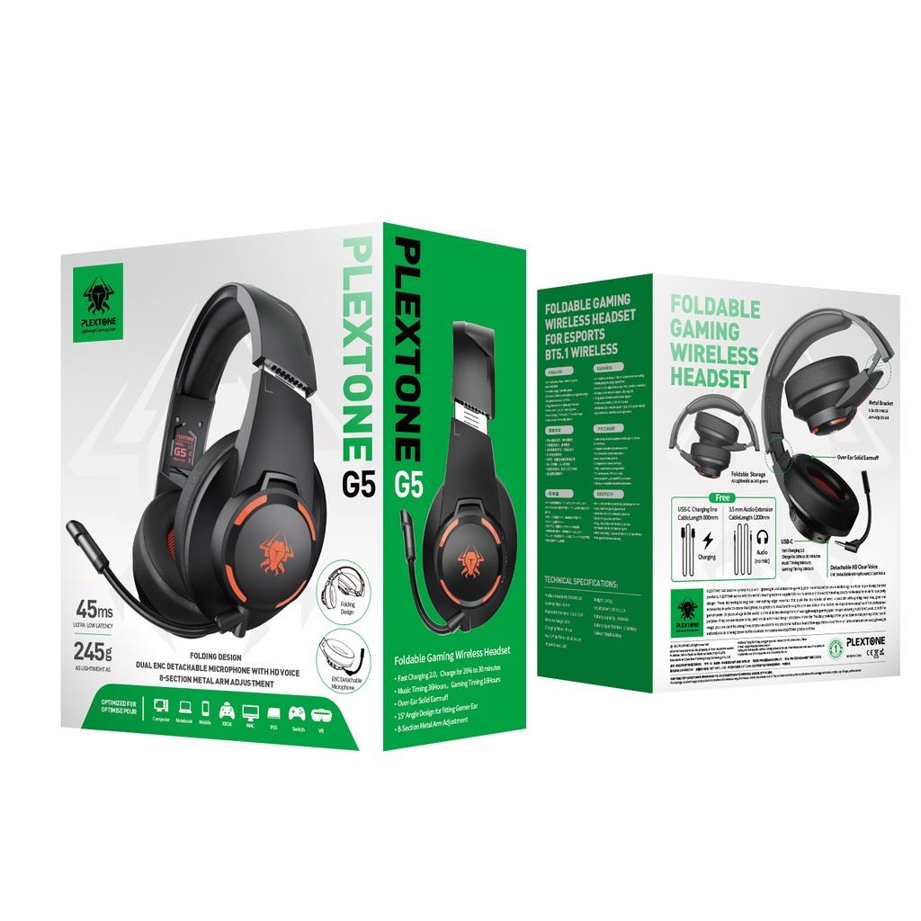 Plextone G5 Bluetooth Gaming Headset, Audio, Headphones & Headsets on ...