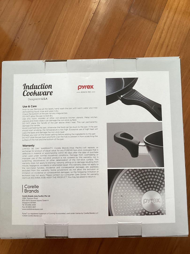 Pyrex induction cookware non-stick wok pan 32 cm, Furniture & Home ...