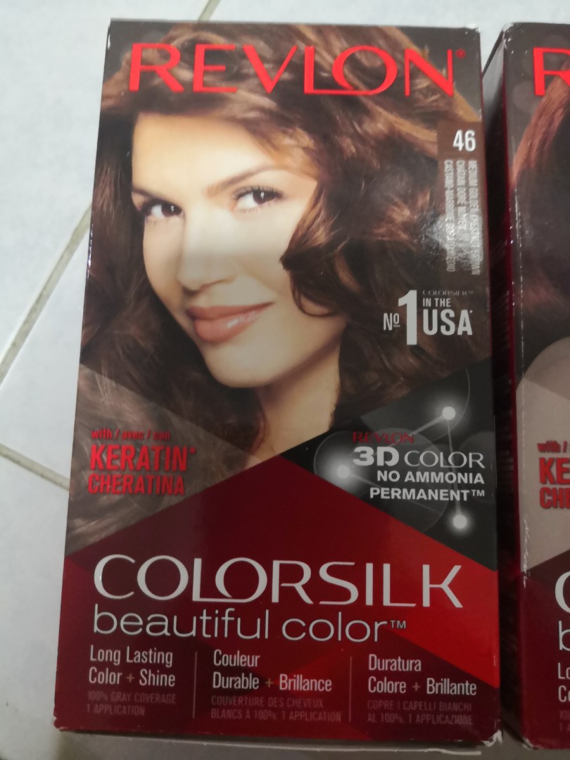 Revlon Medium Golden Chestnut Brown and Dark Auburn Coloursilk ...