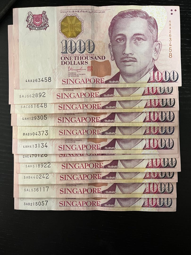 Selling 1000 SGD Note, Hobbies & Toys, Memorabilia & Collectibles ...