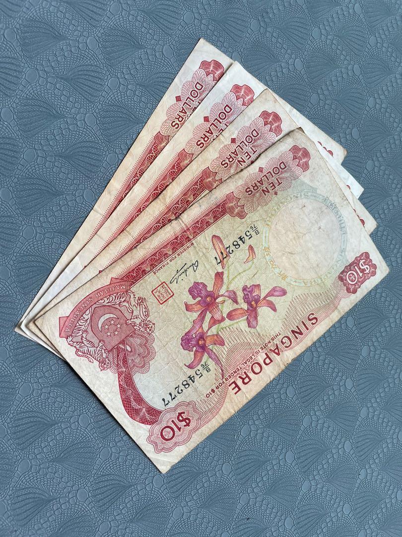 Singapore Orchid 10 Notes, Hobbies & Toys, Memorabilia & Collectibles ...