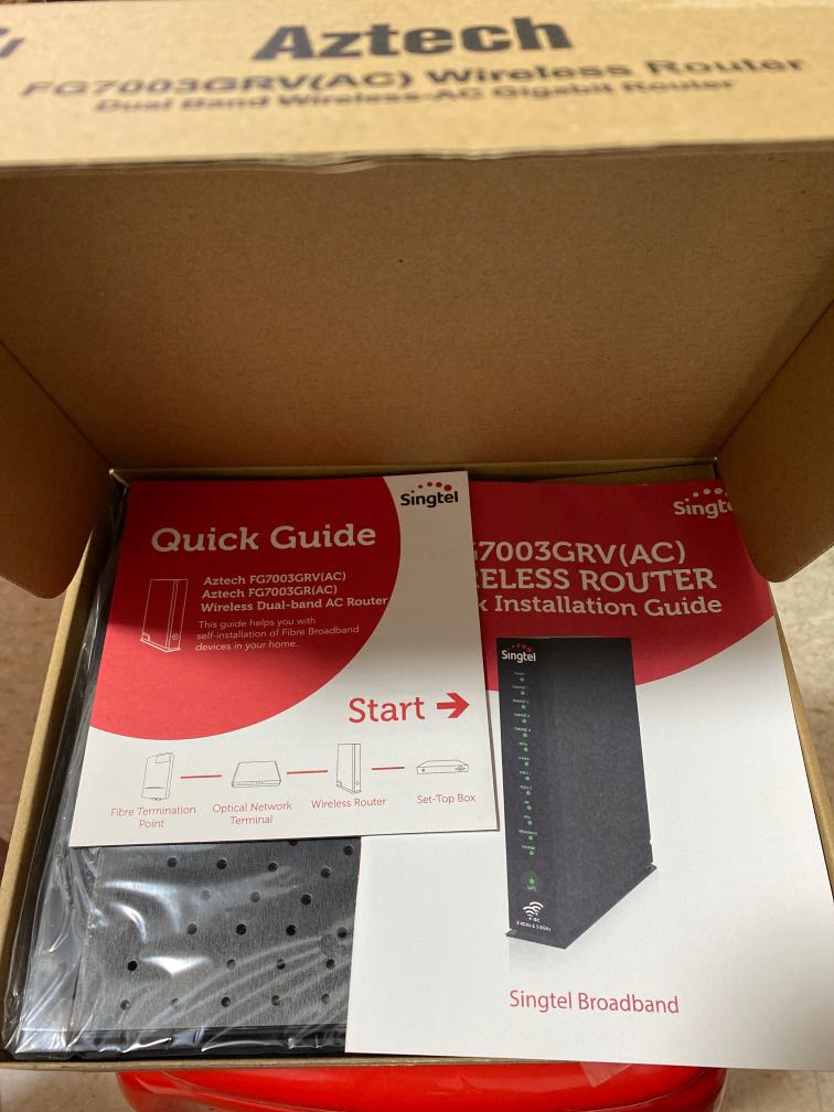 Singtel Aztech Wireless Router, Computers & Tech, Office & Business ...