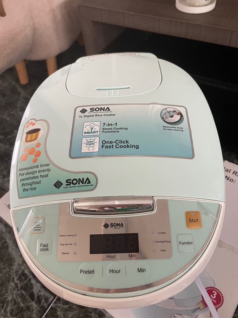 Sona 1L Digital Rice Cooker, TV & Home Appliances, Kitchen Appliances ...