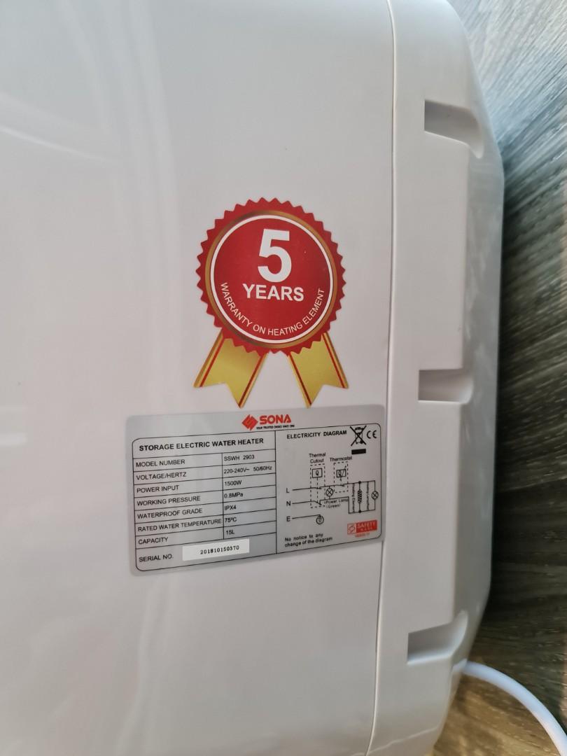 Sona Water Heater, TV & Home Appliances, Water Heater & Instant Showers ...