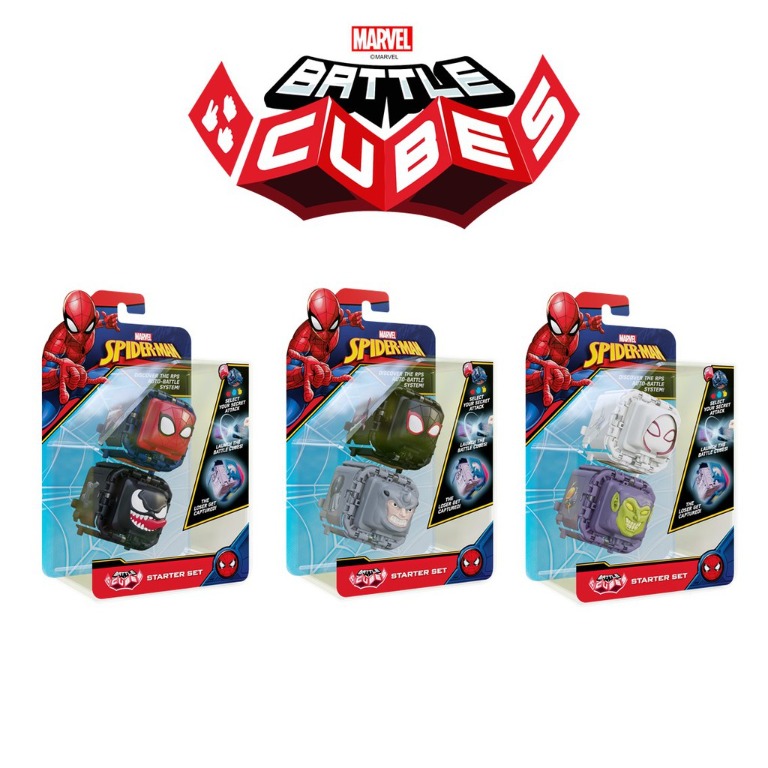Spider-Man Marvel Battle Cubes - Rock, Scissors, Paper Challenge ...