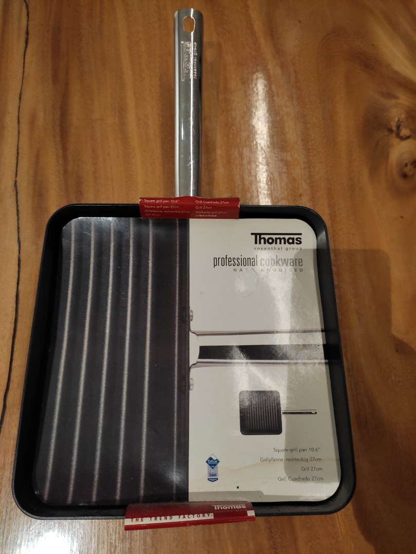 Thomas square grill pan 27cm, Furniture & Home Living, Kitchenware ...