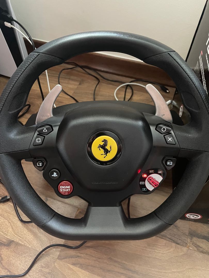 Thrustmaster t80 steering wheel, Video Gaming, Gaming Accessories ...