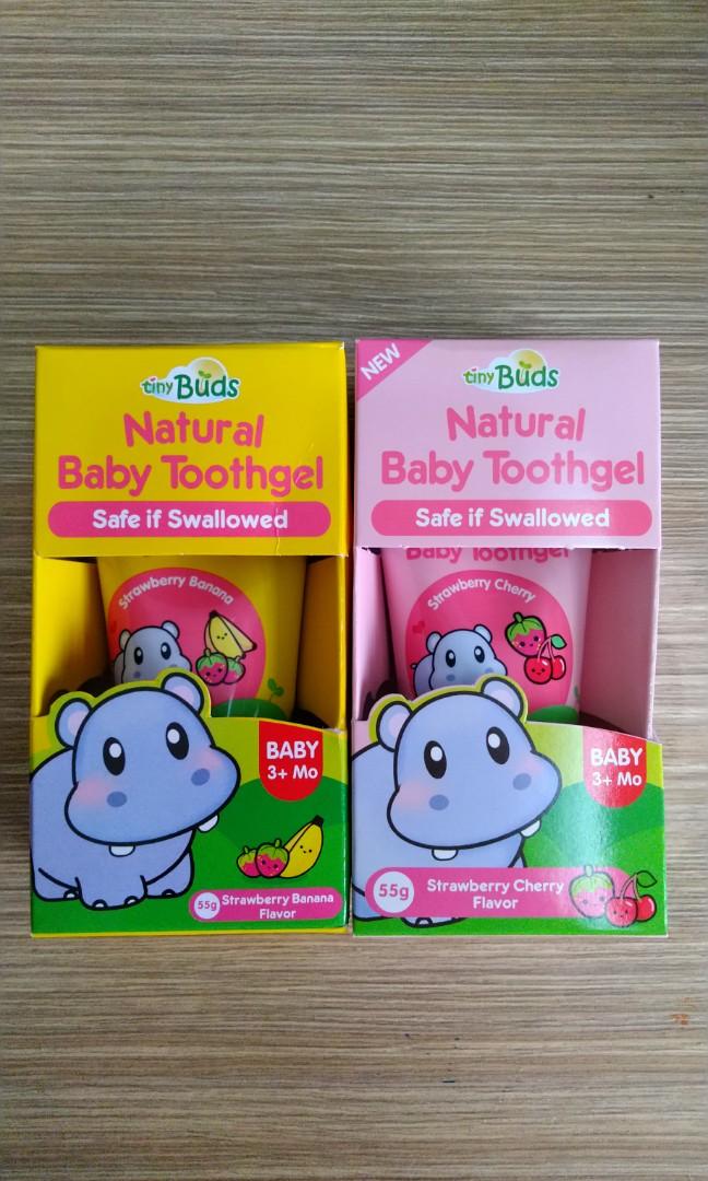 Tiny Buds Natural Baby Toothgel Stage 1 55g, Babies & Kids, Bathing ...
