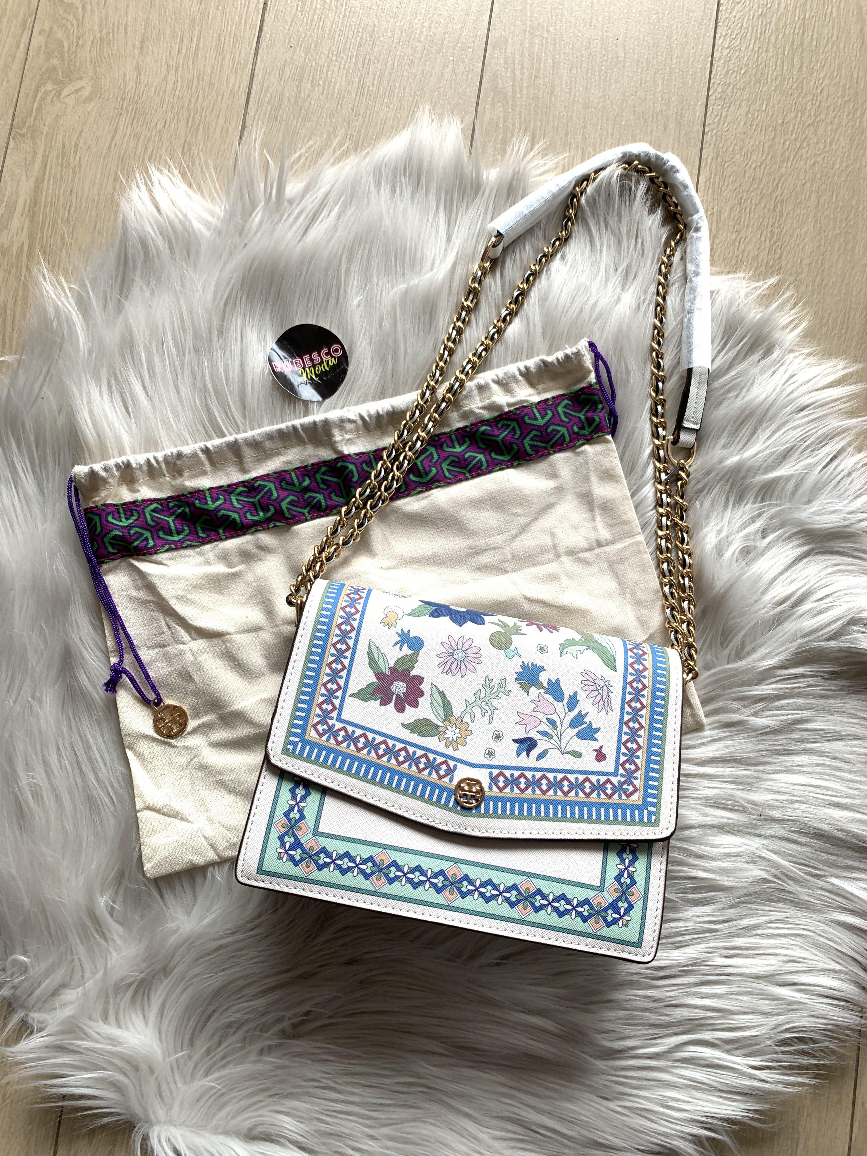 Tory Burch Robinson Floral Convertible Shoulder Bag, Fesyen Wanita, Tas ... Tory Burch Robinson Floral Convertible Shoulder Bag, Fesyen Wanita, Tas ...