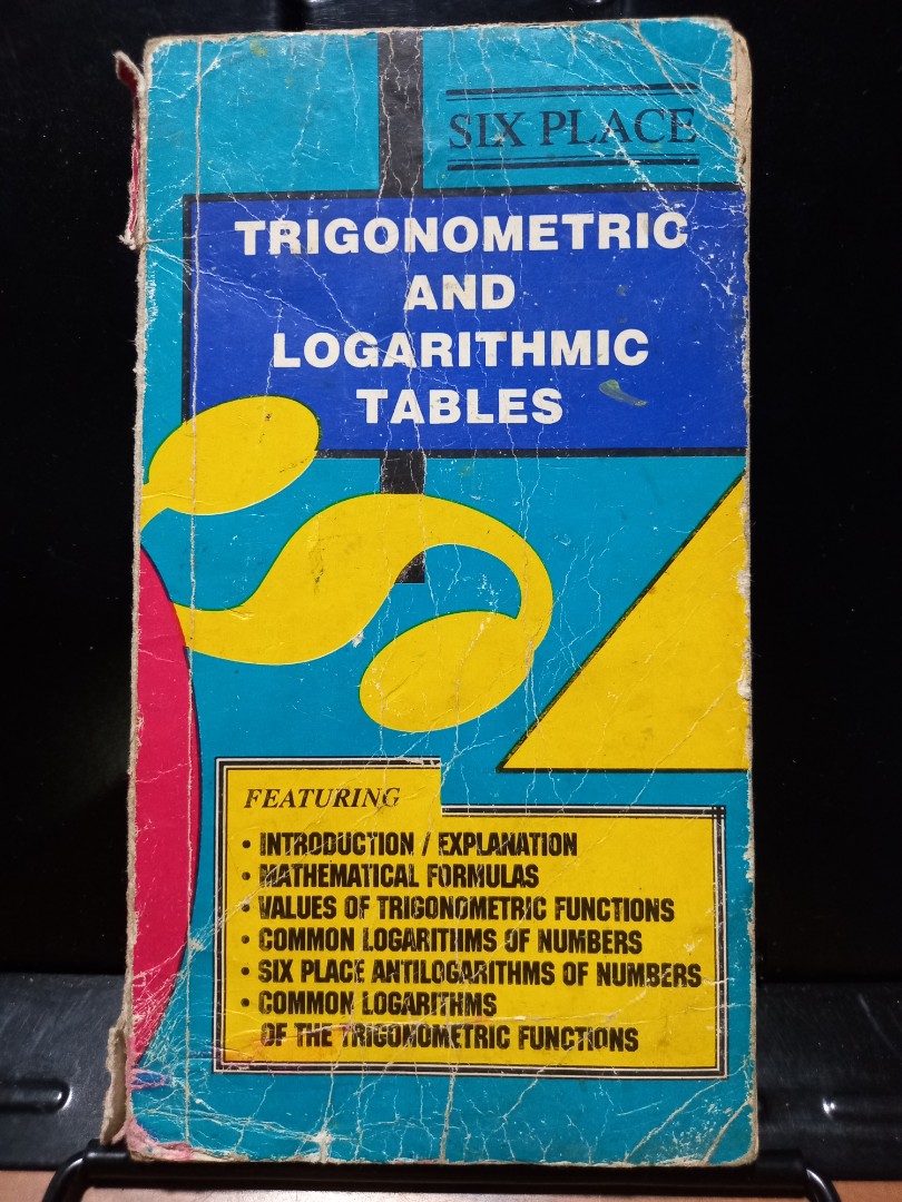 Trigonometric and Logarithmic Tables Mathematics Book, Hobbies & Toys ...