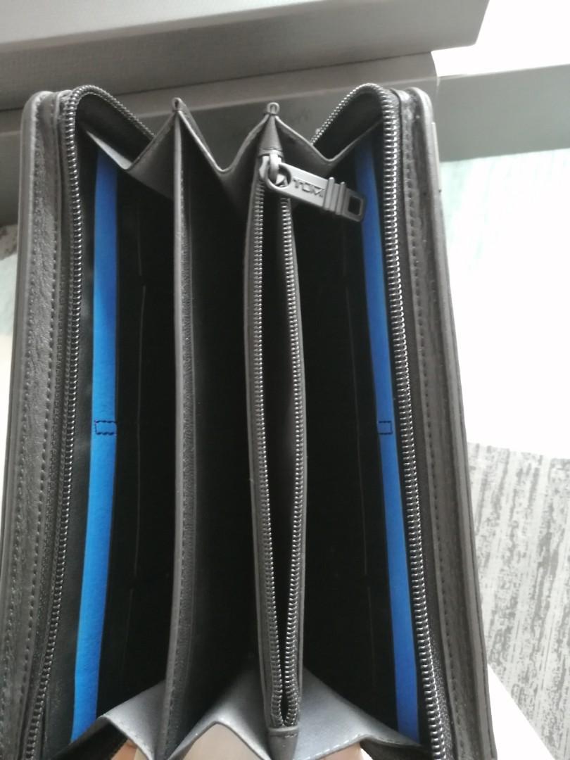 Tumi Id lock Zip Around Travel Wallet-Blue Camo Ballistic|Limited ...