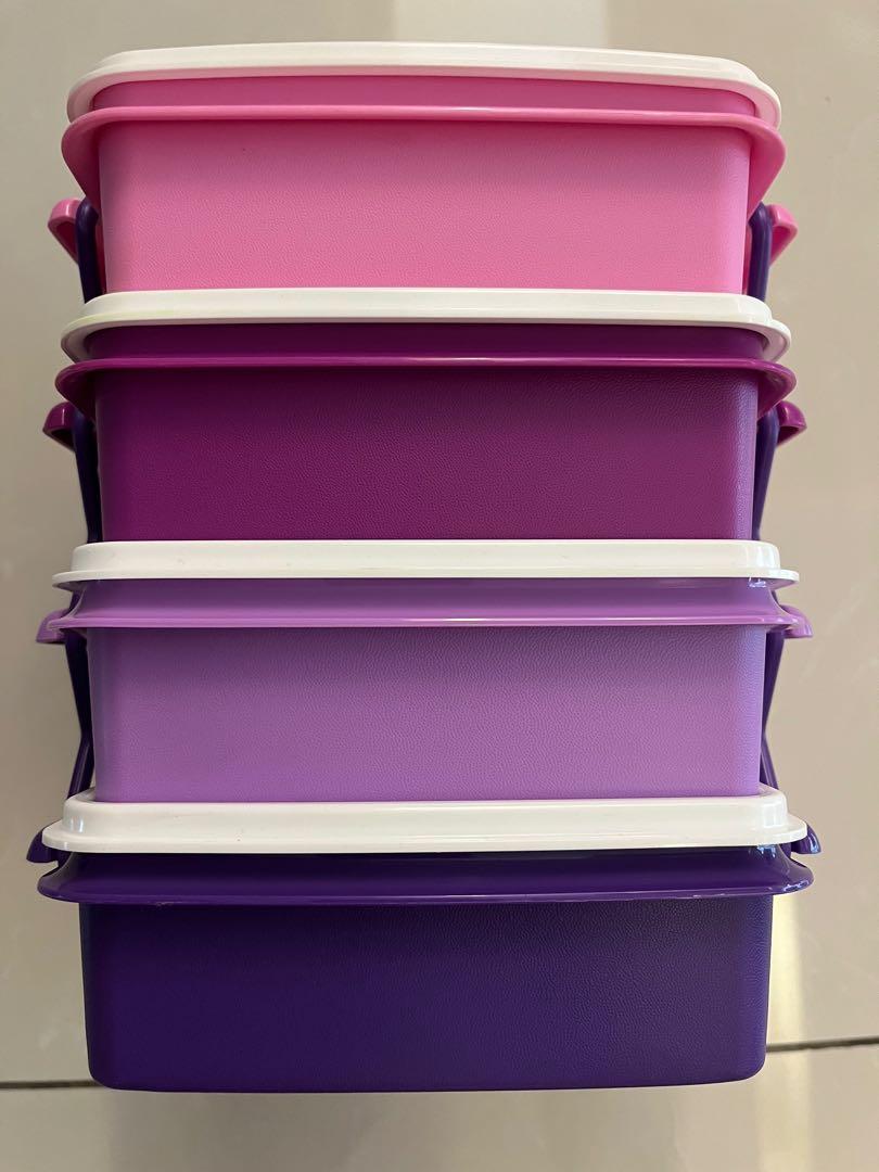 Tupperware Lunch Box 4 Tier, Furniture & Home Living, Kitchenware ...