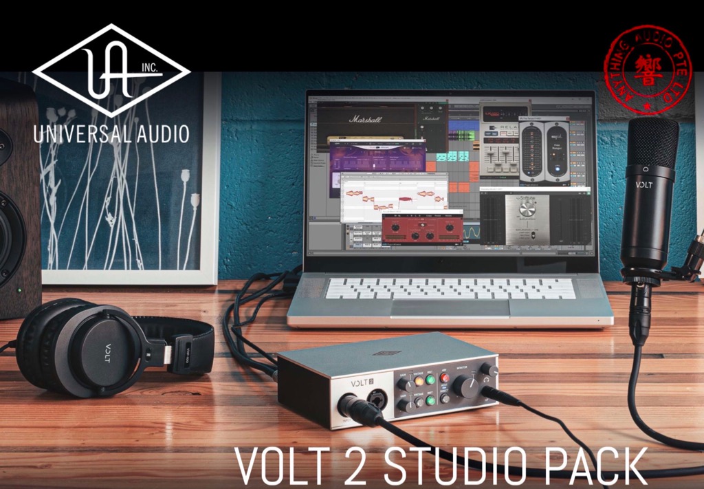 Universal Audio Volt 2 USB Audio Interface Studio Pack, Audio, Other Audio Equipment on Carousell