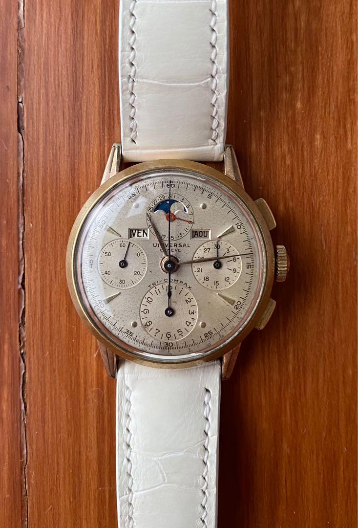 Universal Geneve Tricompax (Tri Compax), Luxury, Watches on Carousell