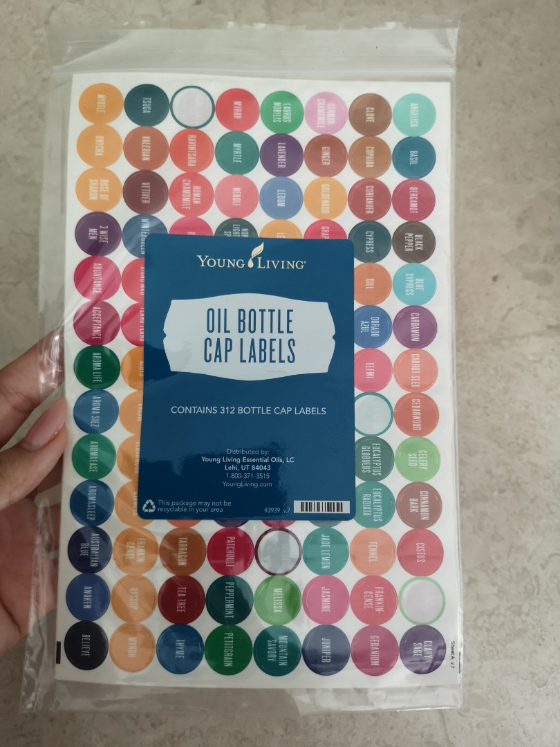 YL Oil Bottle Cap Labels, Hobbies & Toys, Stationery & Craft, Other ...