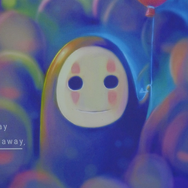 1 Miss Time Postcard: No Face with Balloon (fan art), Hobbies & Toys ...