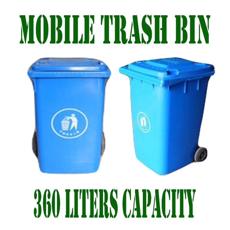 360L TRASH BIN, Furniture & Home Living, Cleaning & Homecare Supplies ...