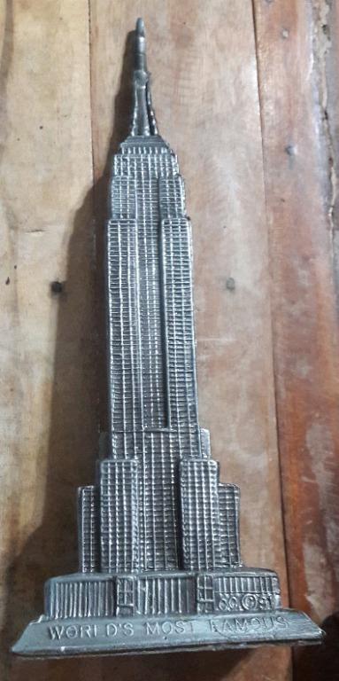 9.5" Vintage Metal Empire State Building Souvenir Model by Cornell ...