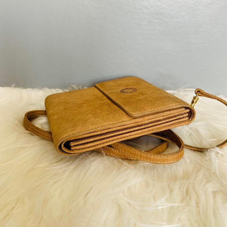 Alberto Brazil Brown Leather Wallet with Sling, Women's Fashion, Bags ...