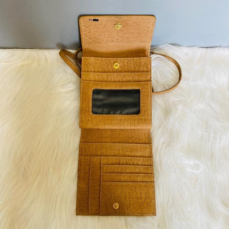 Alberto Brazil Brown Leather Wallet with Sling, Women's Fashion, Bags ...