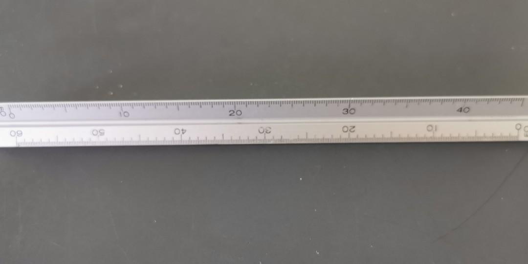 Aluminium Reduction Scale Ruler 15cm, Hobbies & Toys, Stationery ...