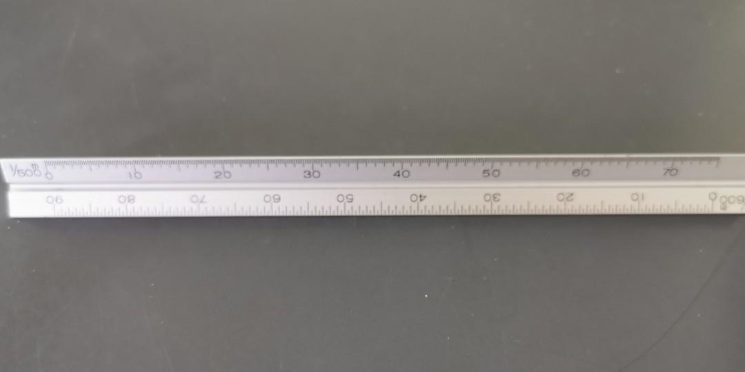 Aluminium Reduction Scale Ruler 15cm, Hobbies & Toys, Stationery ...