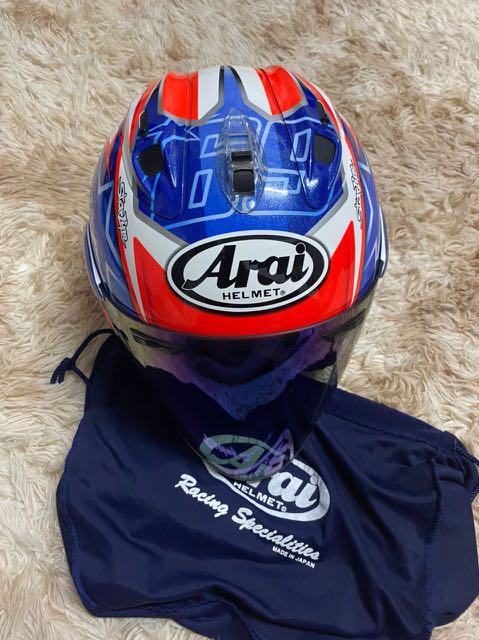 Arai Ram4X Nicky Hayden, Motorcycles, Motorcycle Apparel on Carousell