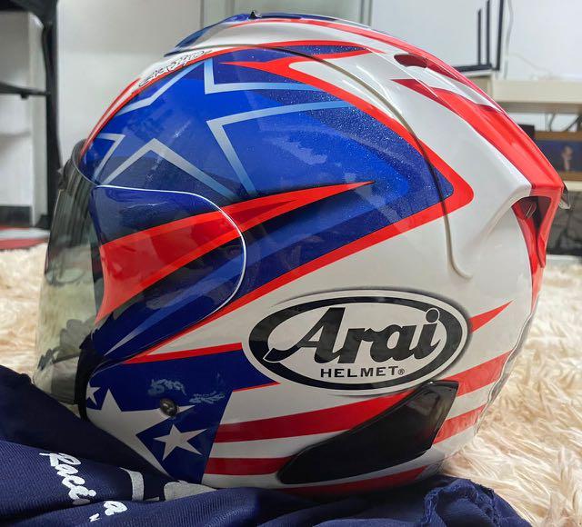 Arai Ram4X Nicky Hayden, Motorcycles, Motorcycle Apparel on Carousell