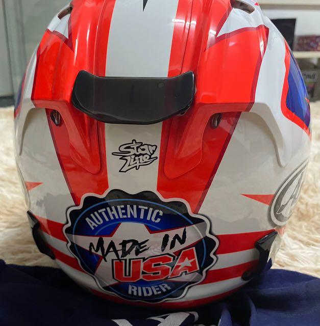 Arai Ram4X Nicky Hayden, Motorcycles, Motorcycle Apparel on Carousell
