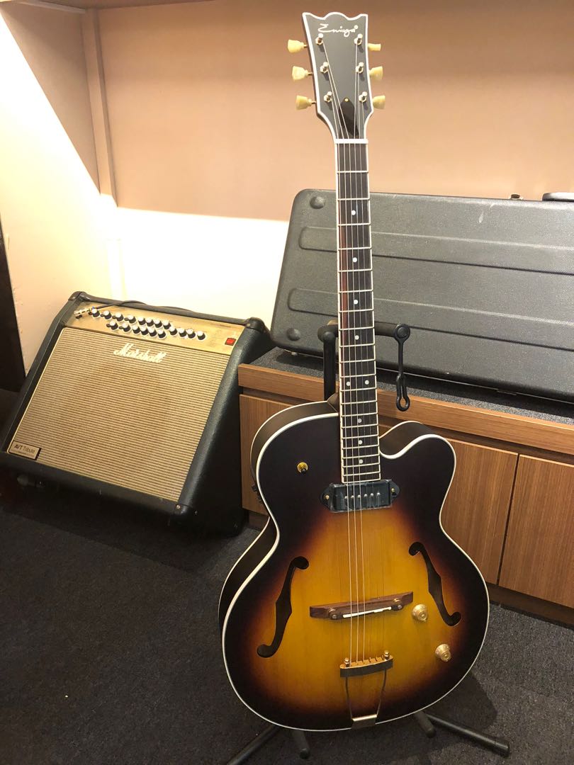 Emiya Archtop Hollow-Body Guitar, Hobbies & Toys, Music & Media ...