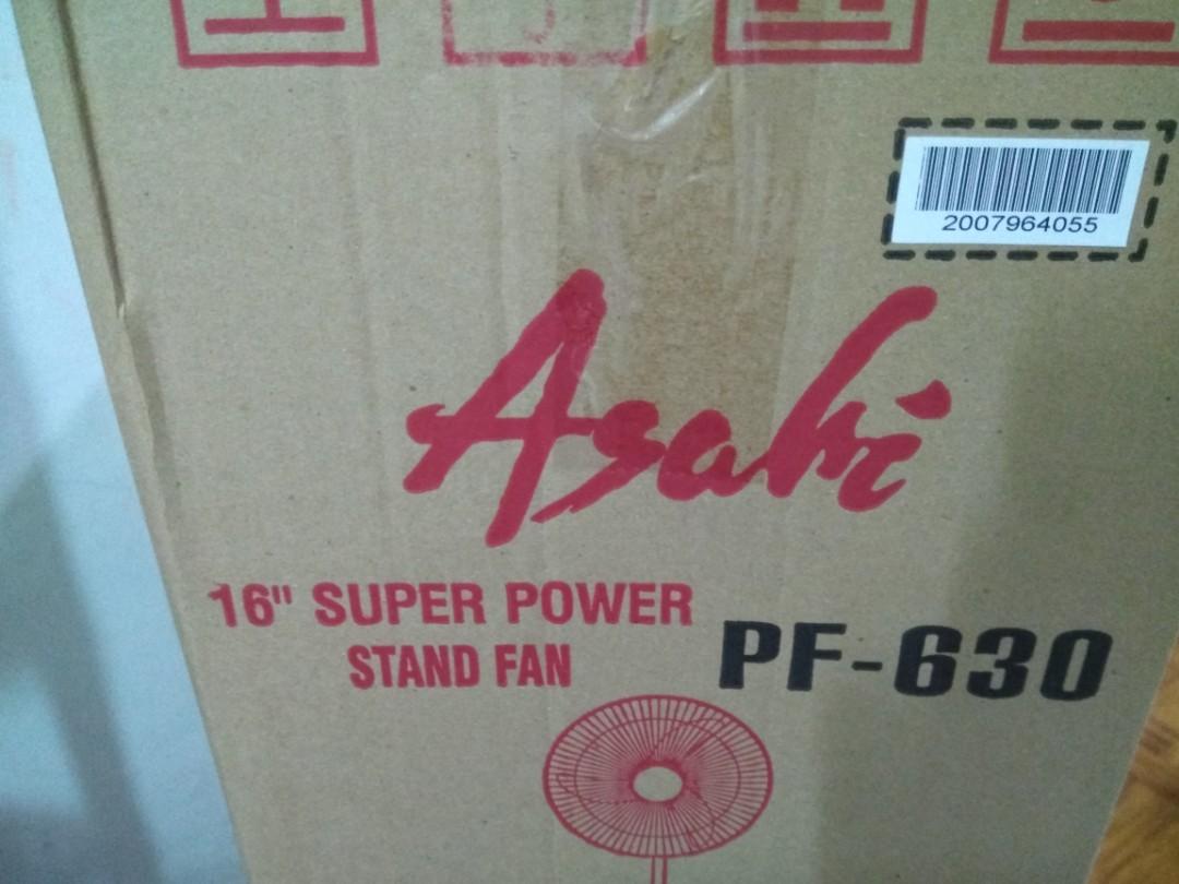 Asahi PF-630 16" stand fan, TV & Home Appliances, Other Home Appliances ...