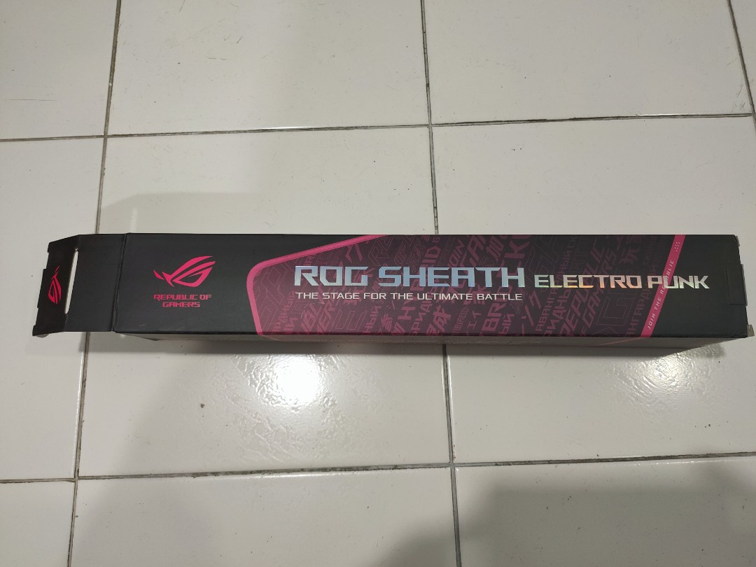 Asus ROG Sheath Electro Punk XL Gaming Mousepad, Computers & Tech ...