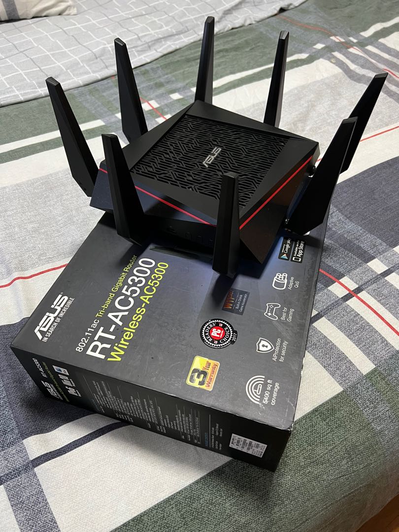 Asus RT-AC5300 WiFi Router, Computers & Tech, Parts & Accessories ...