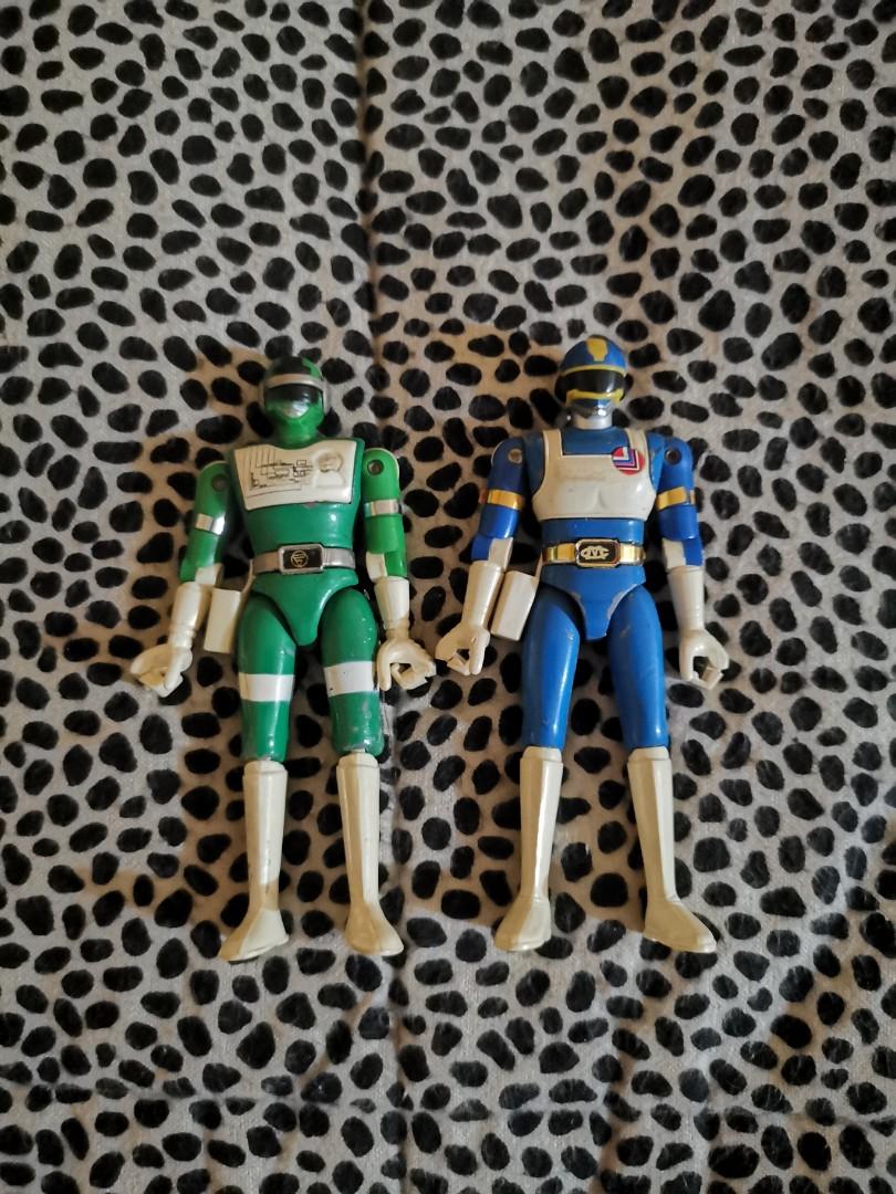 Bioman Green 2 and Blue 3 Vintage Toys Die Cast, Hobbies & Toys, Toys ...
