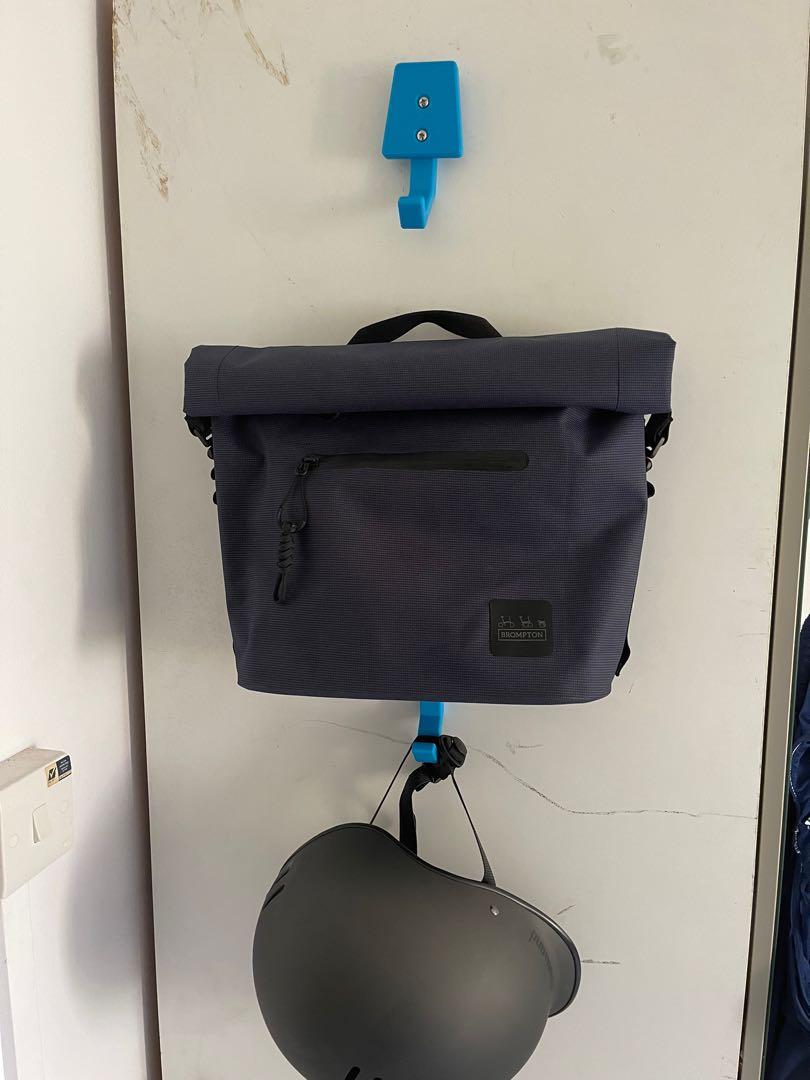 Brompton front bag wall mount with hook, Sports Equipment, Bicycles ...