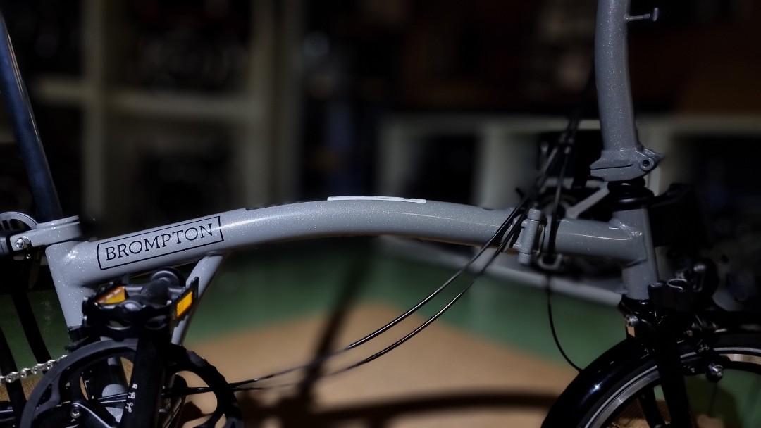 Brompton P Line Low Storm Grey S4L, Sports Equipment, Bicycles & Parts ...