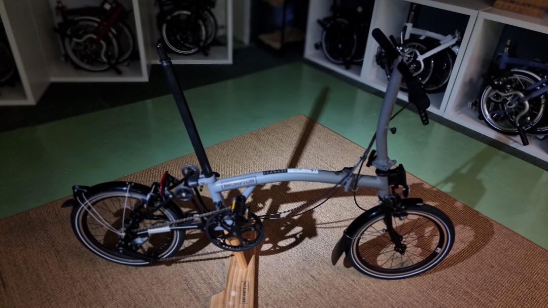 Brompton P Line Low Storm Grey S4L, Sports Equipment, Bicycles & Parts ...