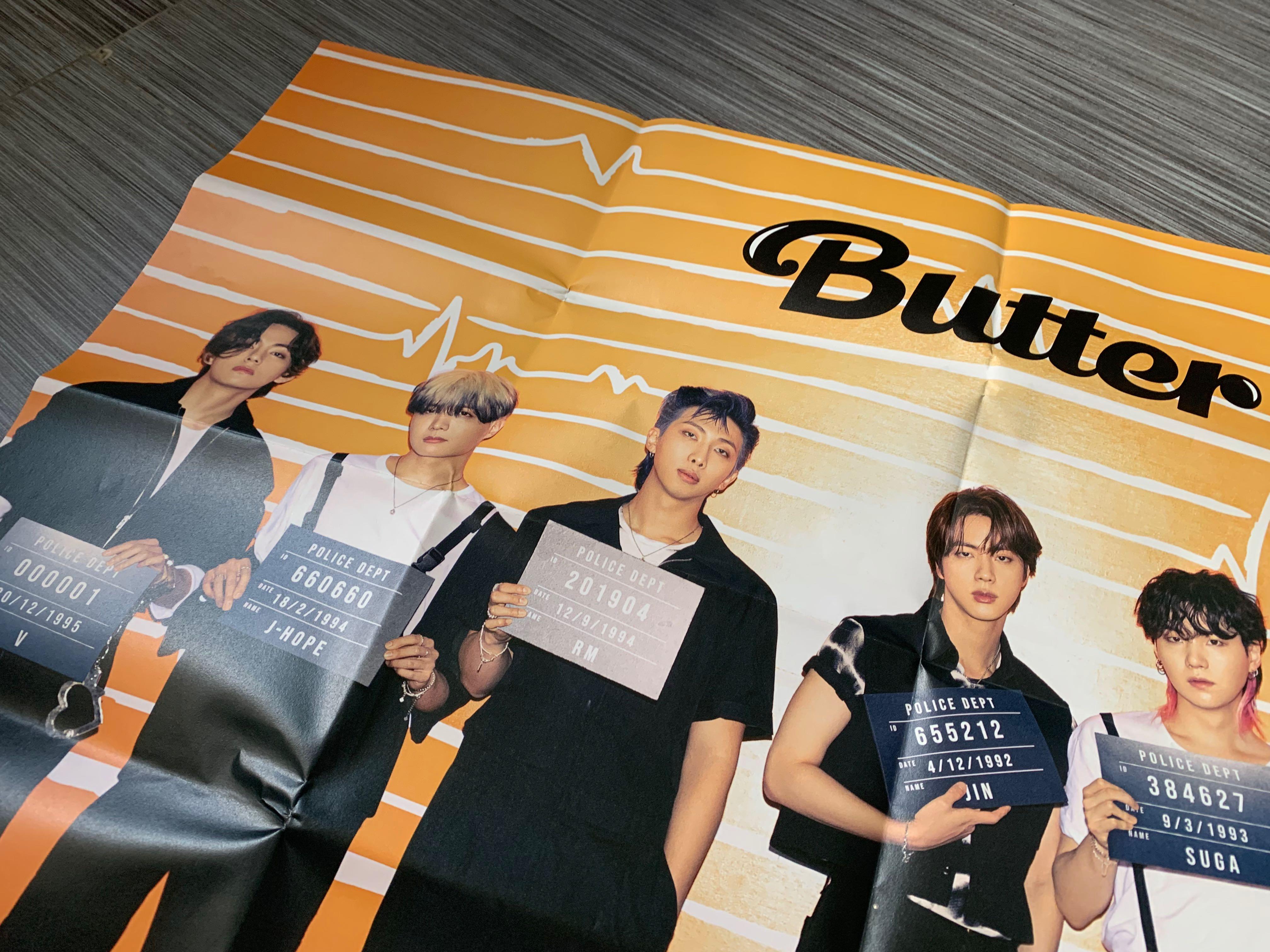 BTS Butter Poster, Hobbies & Toys, Memorabilia & Collectibles, K-Wave ...