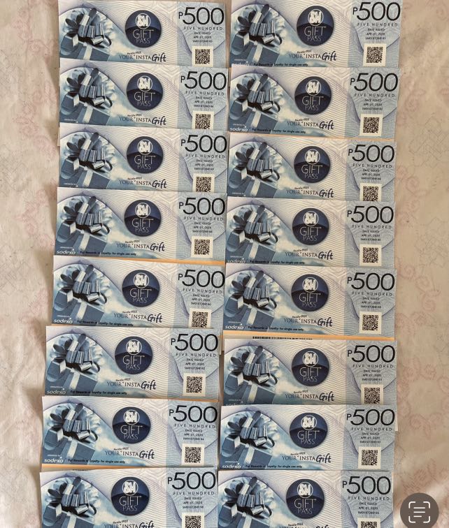 Buying SM Gift Check SM Gift Certificate SM GC Sodexo Premium pass Gift ...