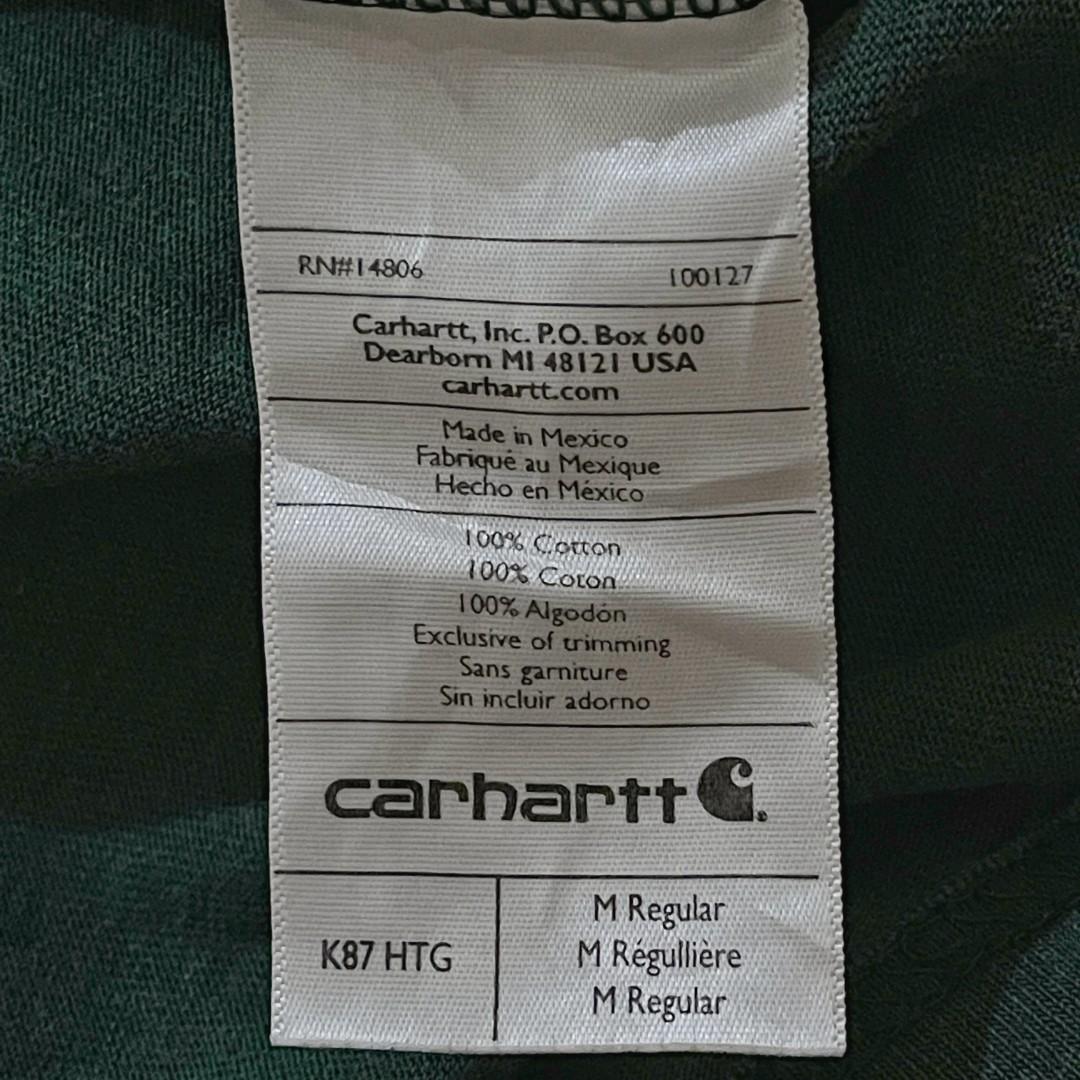 Carhartt K87 Htg Hunter Green Pocket Tee (Original Fit), Men's Fashion ...