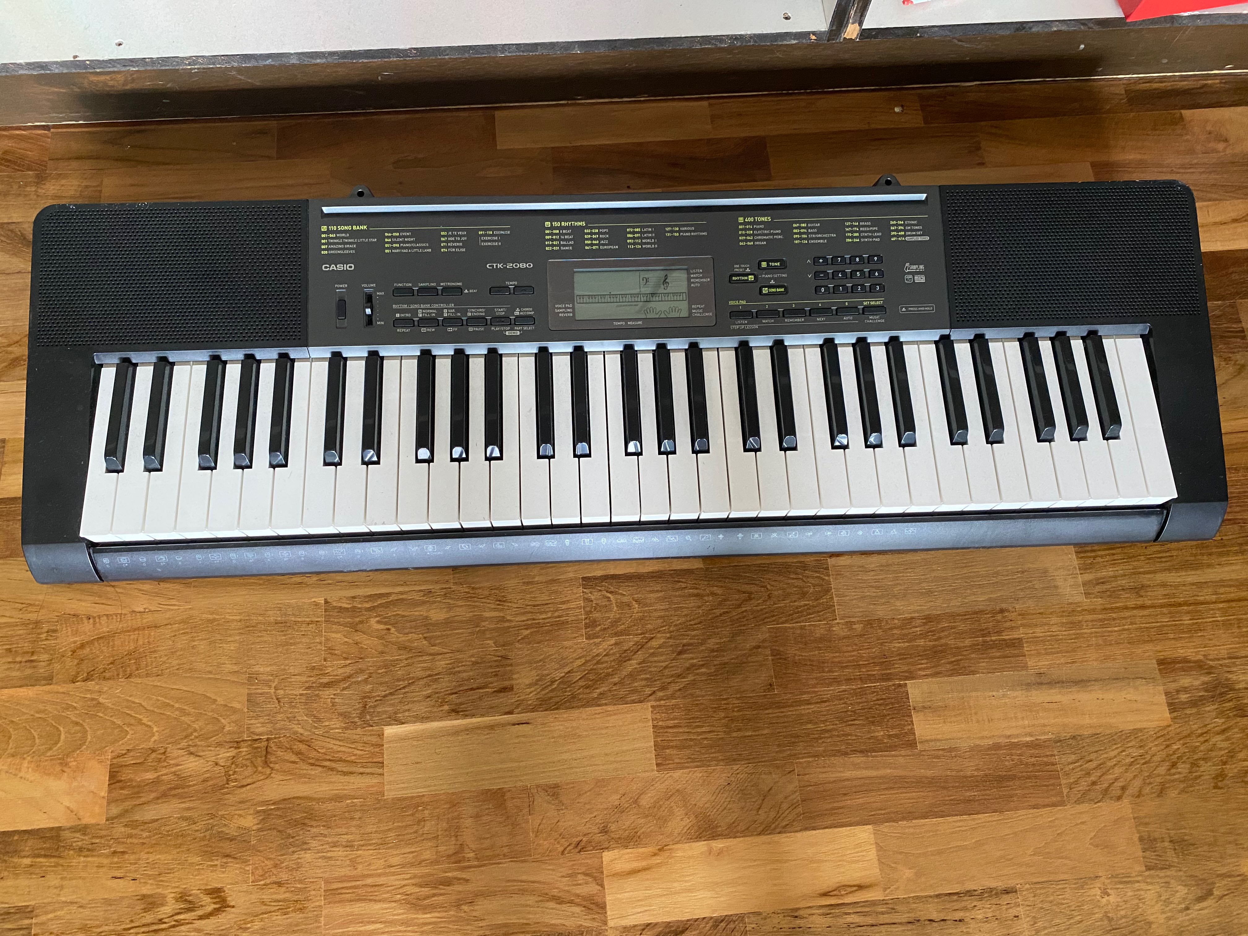 Casio Keyboard w songbook and X stand, Hobbies & Toys, Music & Media ...