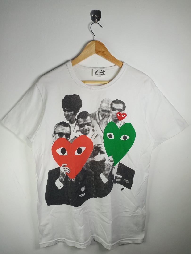 CDG Comme des Garcons Men Crystal Journey tee, Men's Fashion, Tops ...