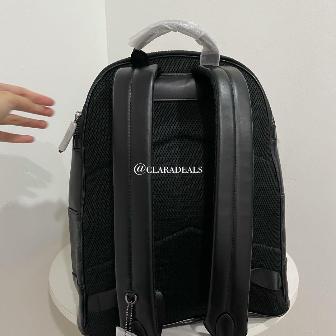 Coach Men West Backpack in Signature Canvas, Men's Fashion, Bags ...