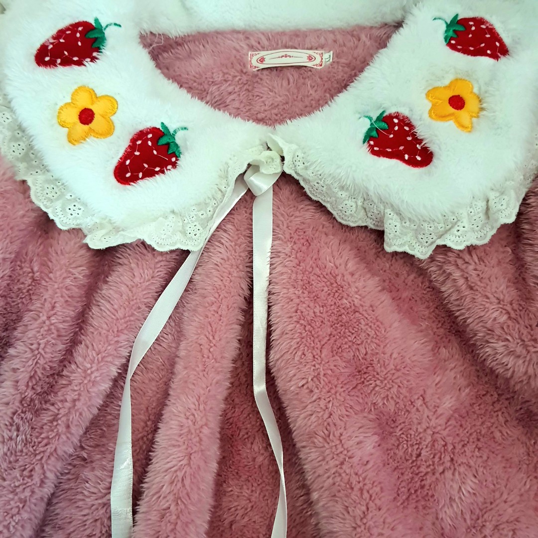 Cute Fluffy Pajama Dress, Women's Fashion, Undergarments & Loungewear ...