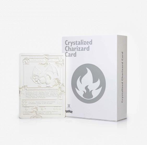 預訂Daniel Arsham x Pokemon Crystalized Charizard Card (White) 噴火龍, 興趣及遊戲 ...