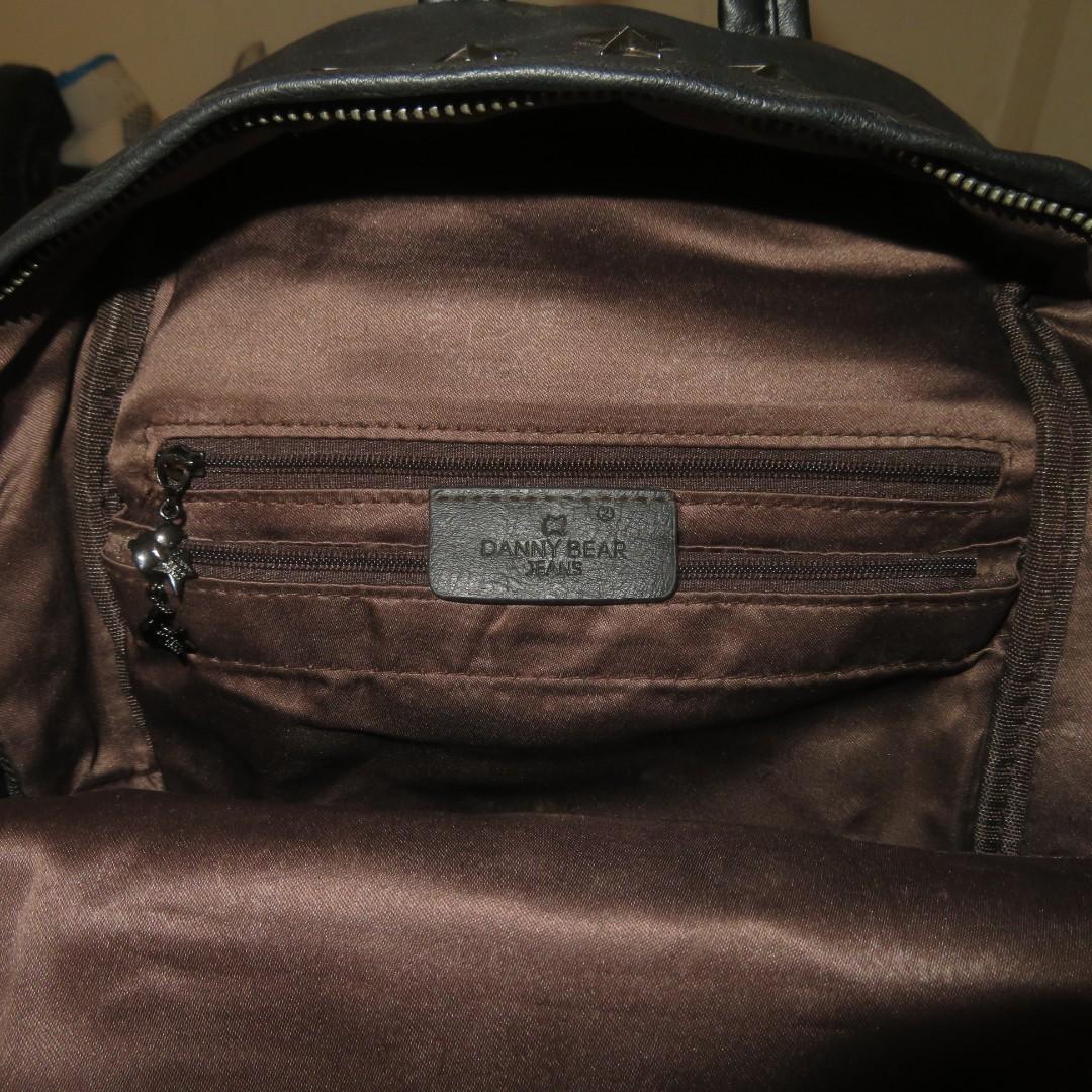 Danny Bear Leather Backpack y2k aesthetic, Women's Fashion, Bags ...