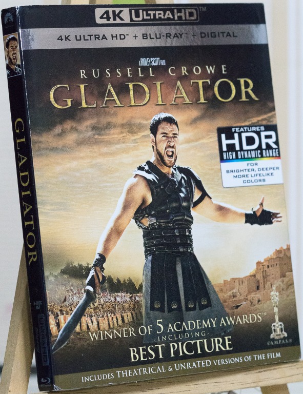 Gladiator 4K Blu-ray, Hobbies & Toys, Music & Media, CDs & DVDs on ...