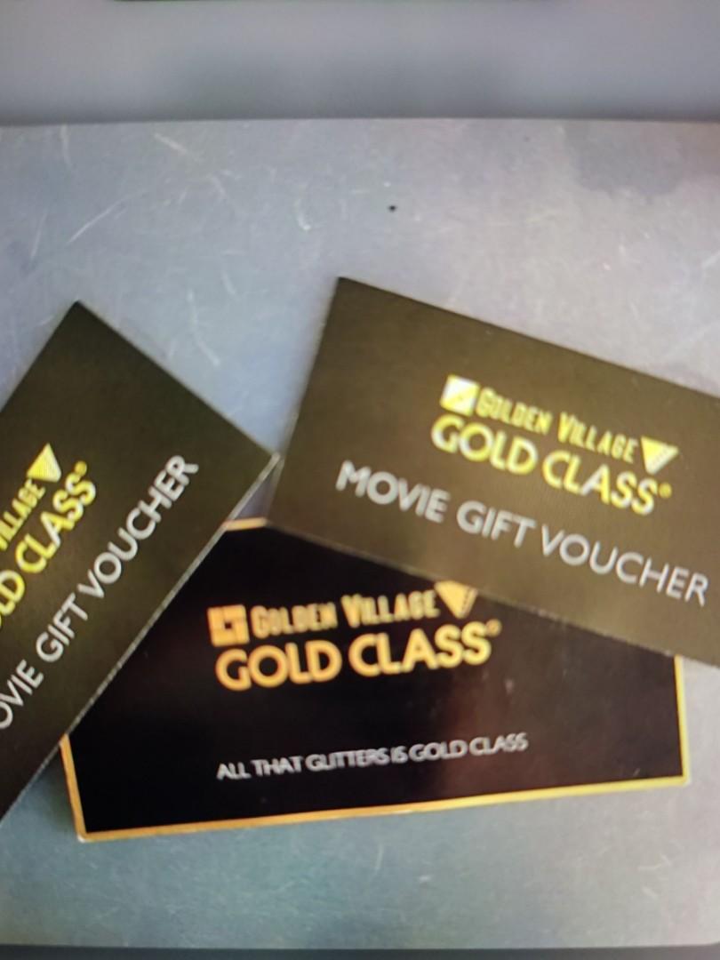 Golden village gold class, Tickets & Vouchers, Vouchers on Carousell